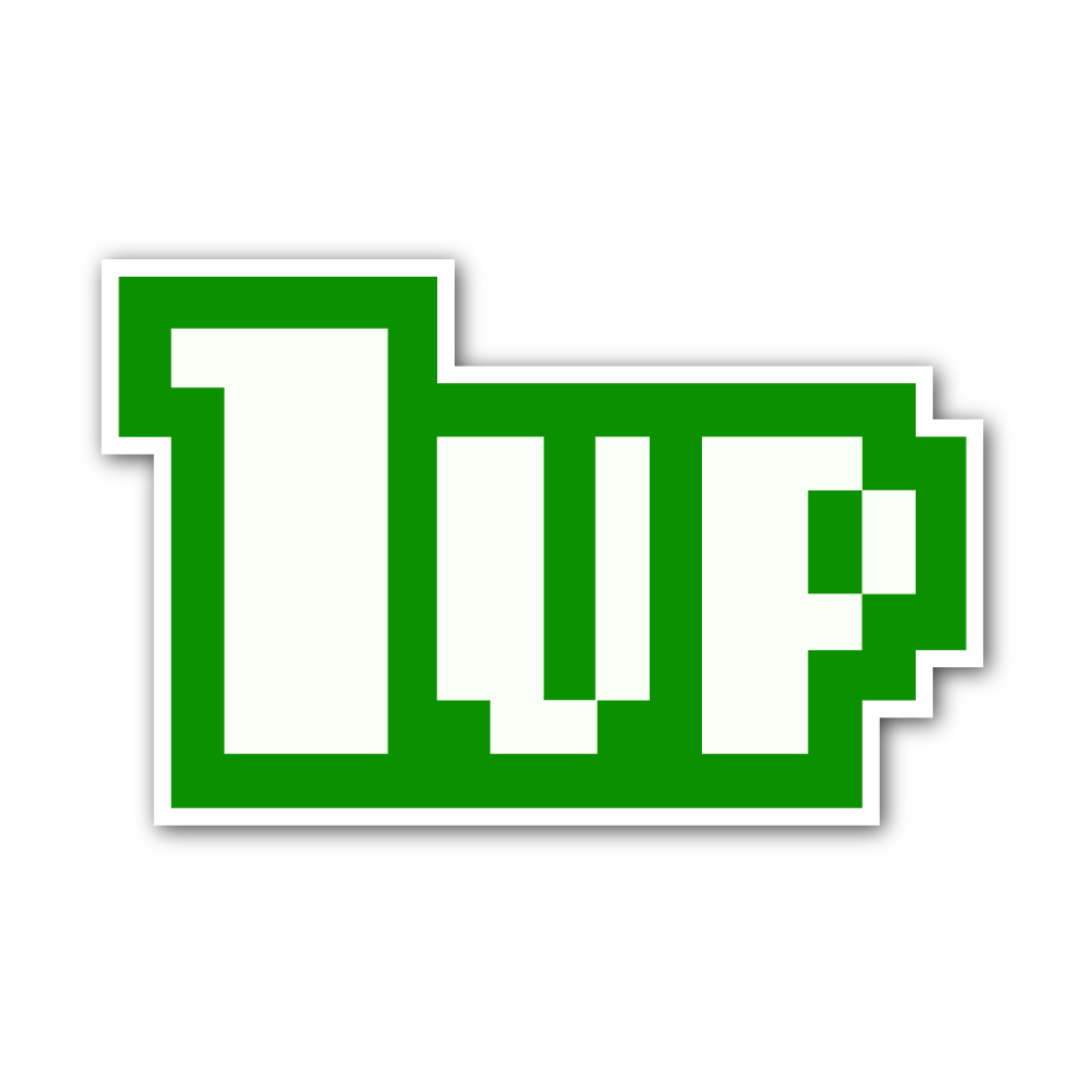 1UP Sticker – Stickerama