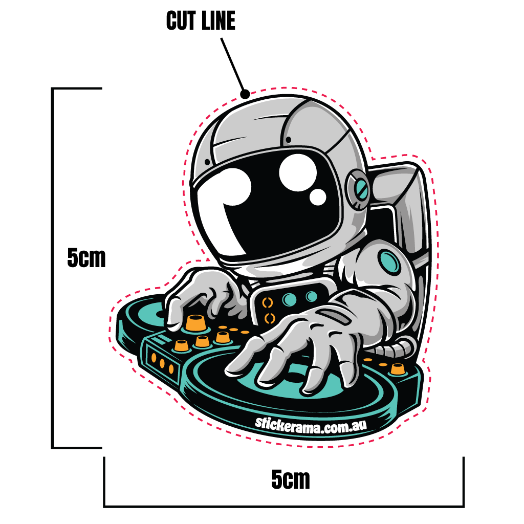 Rectangle Die Cut Stickers Australia - Stickerama
